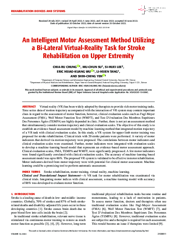 (PDF) An Intelligent Motor Assessment Method Utilizing a Bi-Lateral ...
