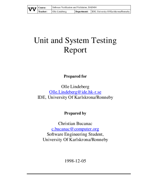 (PDF) Unit and System Testing Report.PDF