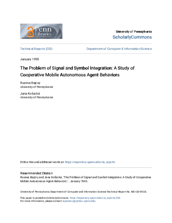 (PDF) The problem of signal and symbol integration: A study of ...
