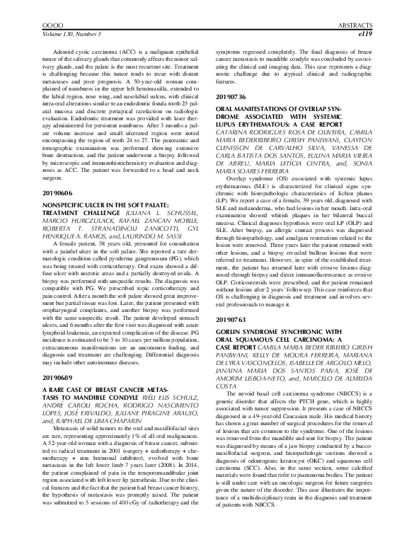 (PDF) Nonspecific Ulcer in the Soft Palate: Treatment Challenge