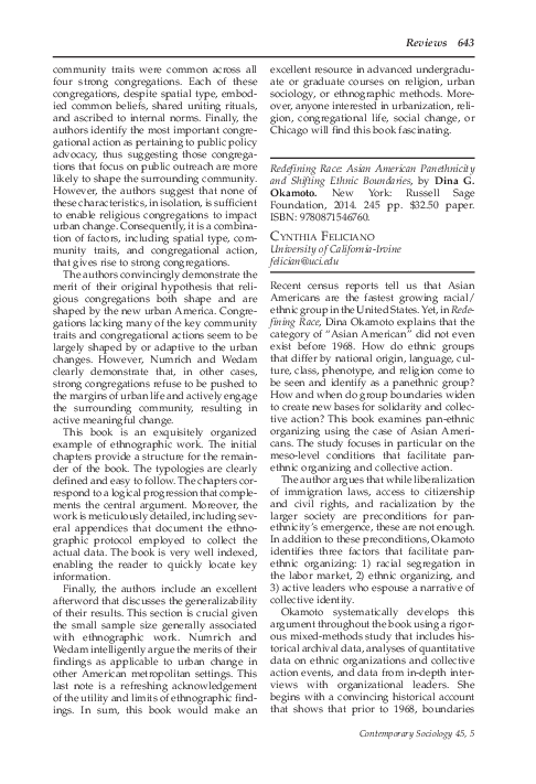 (PDF) Redefining Race: Asian American Panethnicity and Shifting Ethnic ...