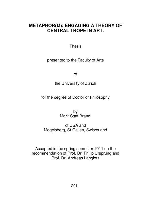 (PDF) Central Trope Theory in Visual Art