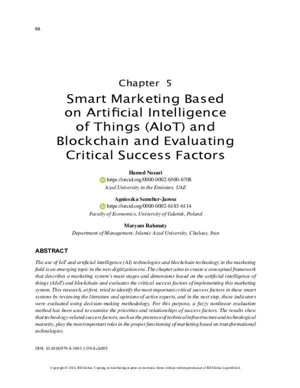 (PDF) Smart Marketing Based on Artificial Intelligence of Things (AIoT) and Blockchain and ...