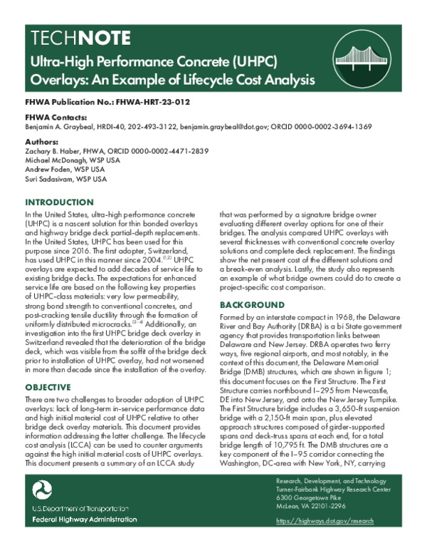 (PDF) Ultra-High Performance Concrete (UHPC) Overlays: An Example of ...