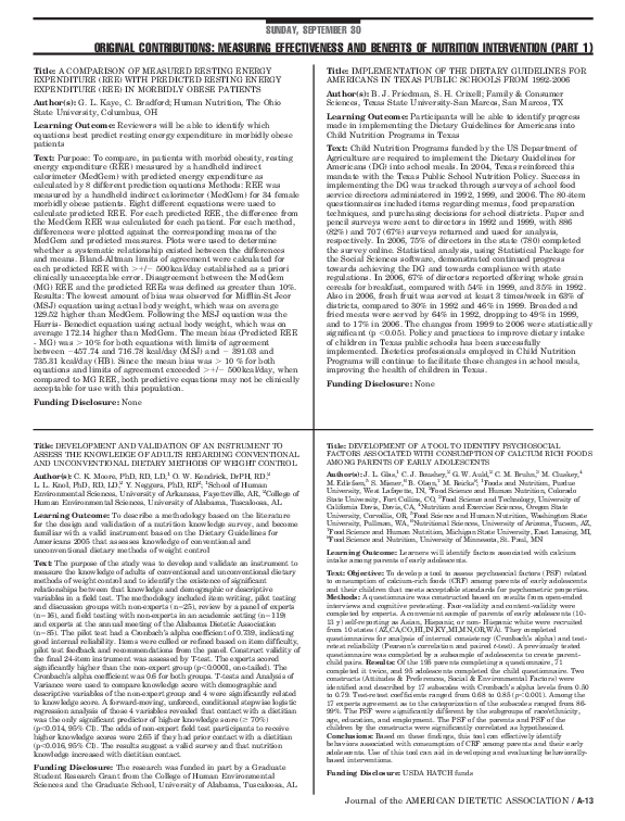 (PDF) A Comparison of Measured Resting Energy Expenditure (REE) with ...