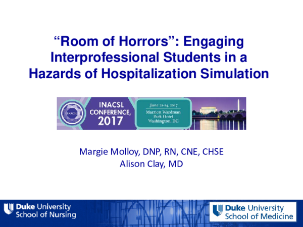 (PDF) Room of Horrors": Engaging Interprofessional Students in a ...