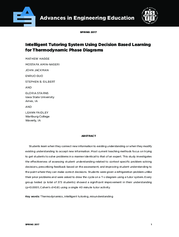 (PDF) Intelligent Tutoring System Using Decision Based Learning for ...