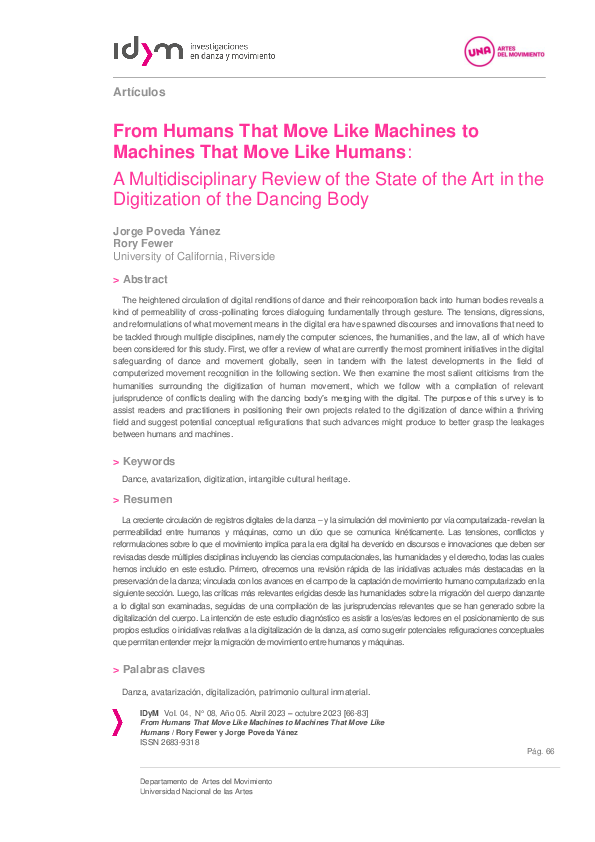 (PDF) From Humans That Move Like Machines to Machines That Move Like ...