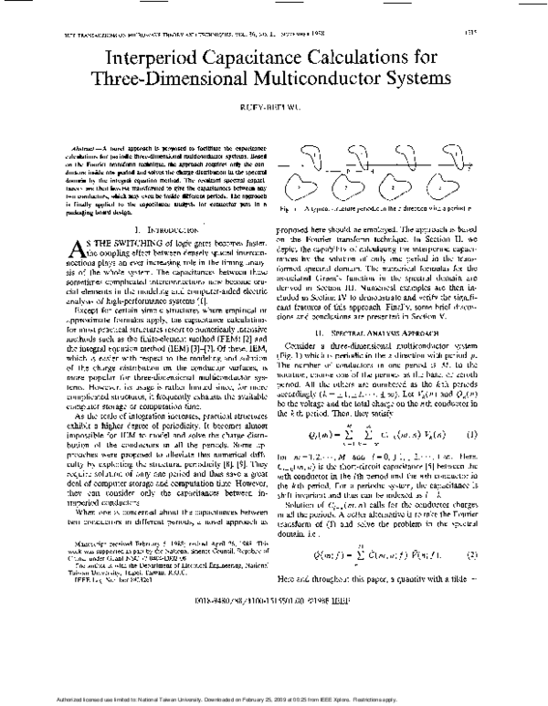 (PDF) Interperiod capacitance calculations for three-dimensional ...