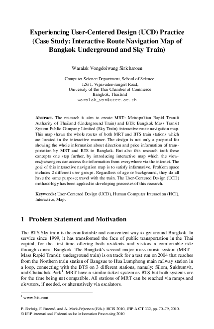(PDF) Experiencing User-Centered Design (UCD) Practice (Case Study ...