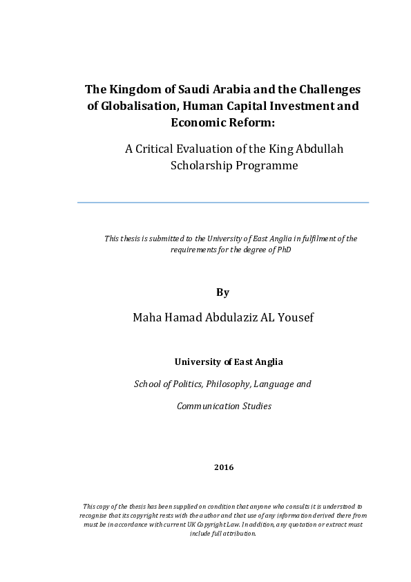 (PDF) The Kingdom of Saudi Arabia and the challenges of globalisation ...
