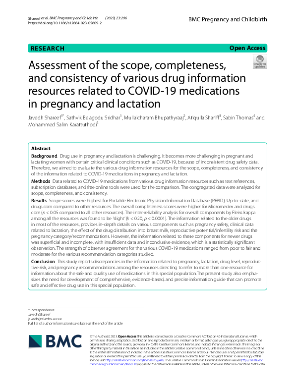 (PDF) Assessment of the scope, completeness, and consistency of various ...