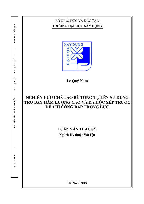 (PDF) NGHIÊN CỨU CHẾ TẠO BÊ TÔNG TỰ LÈN SỬ DỤNG TRO BAY HÀM LƯỢNG CAO ...