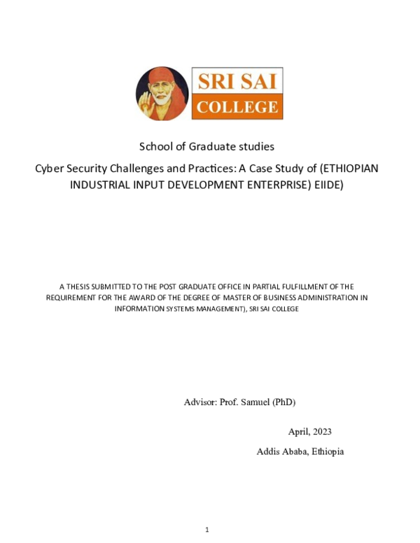 Doc Cybersecurity Challenges Thesis Final