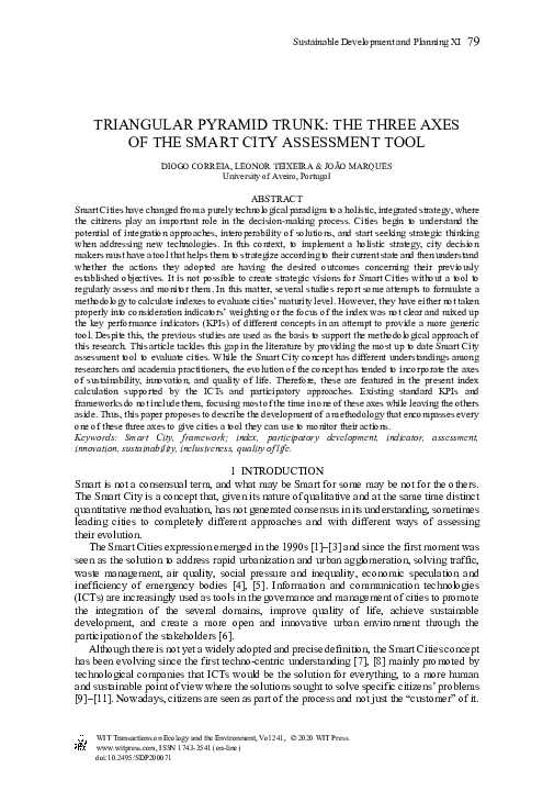(PDF) Triangular Pyramid Trunk: The Three Axes of the Smart City ...