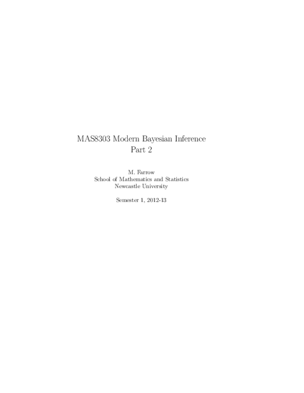 (PDF) MAS8303 Modern Bayesian Inference Part 2