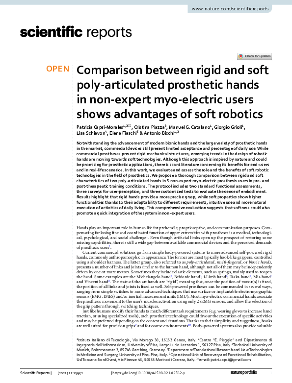 (PDF) Comparison between rigid and soft poly-articulated prosthetic ...