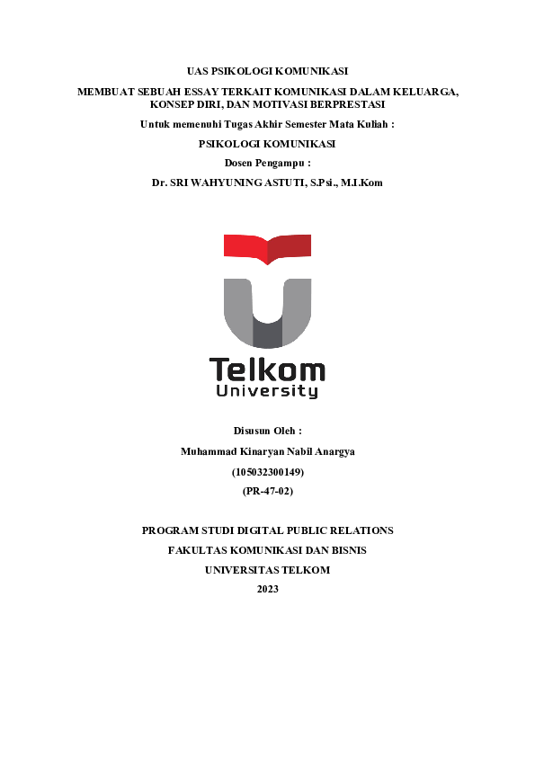 (DOC) UAS PSIKOLOGI KOMUNIKASI MEMBUAT SEBUAH ESSAY TERKAIT KOMUNIKASI DALAM KELUARGA, KONSEP ...