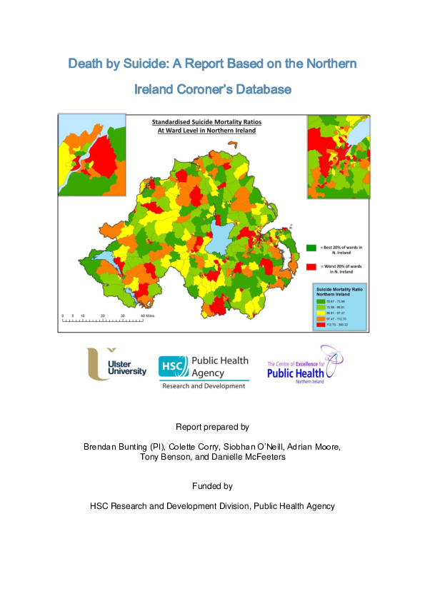 (PDF) Death by Suicide: A Report Based on the Northern Ireland Coroner ...