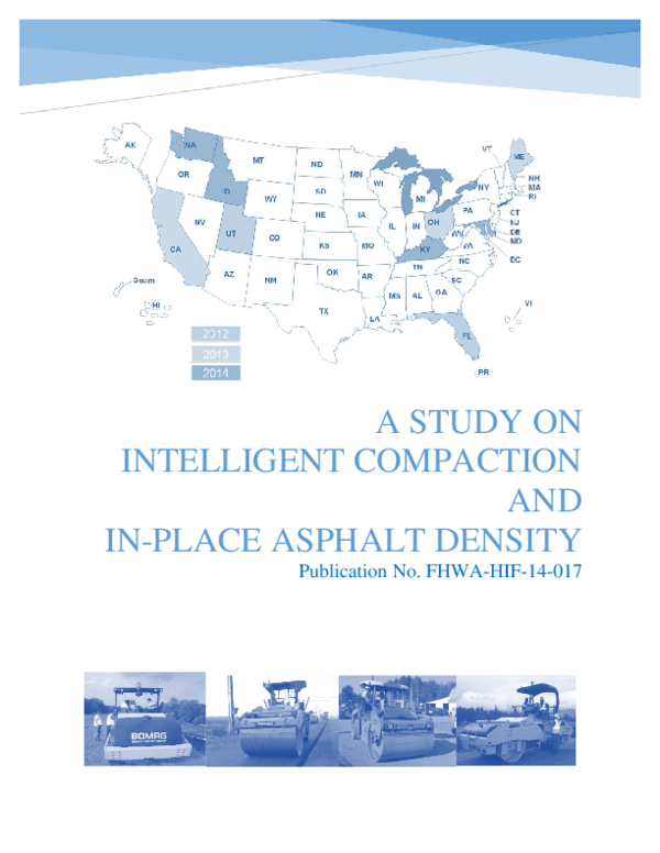 (PDF) A Study on Intelligent Compaction and In-Place Asphalt Density