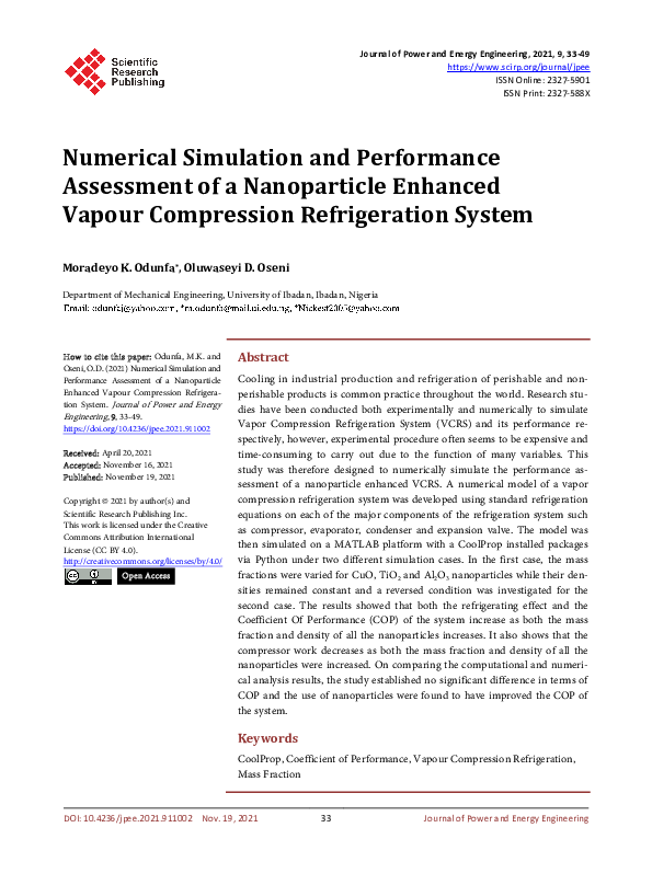 (PDF) Nanoparticle-Enhanced VCRS: Numerical Analysis