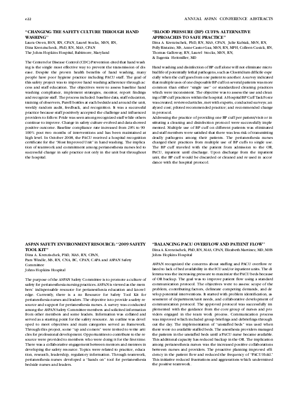 (PDF) “Balancing PACU Overflow and Patient Flow”