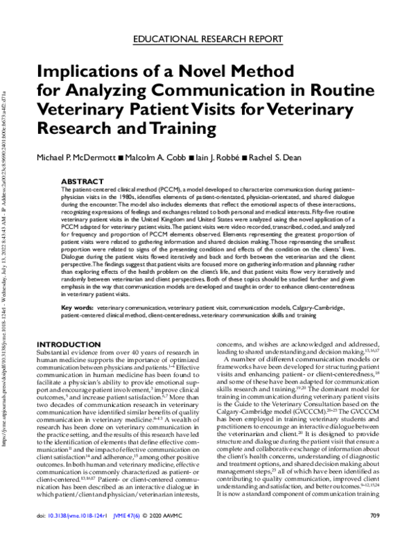 (PDF) Implications of a Novel Method for Analyzing Communication in ...