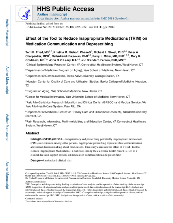 (PDF) Effect of the Tool to Reduce Inappropriate Medications on ...