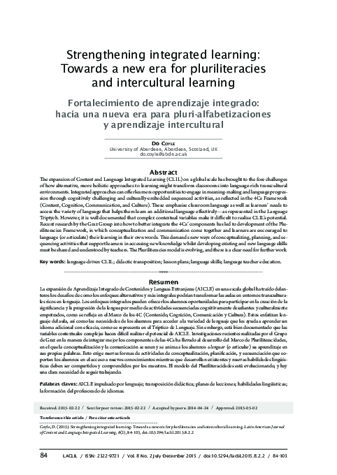 (PDF) Strengthening integrated learning: Towards a new era for ...