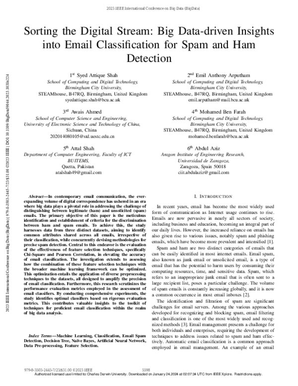 (PDF) Sorting the Digital Stream: Big Data-driven Insights into Email ...