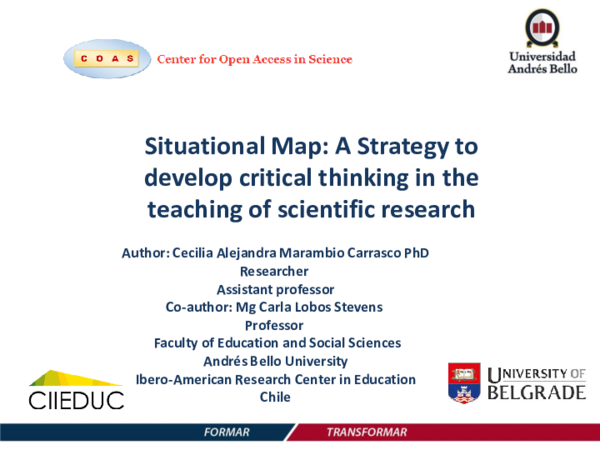 (PDF) Situational map: A strategy to develop critical thinking in the ...