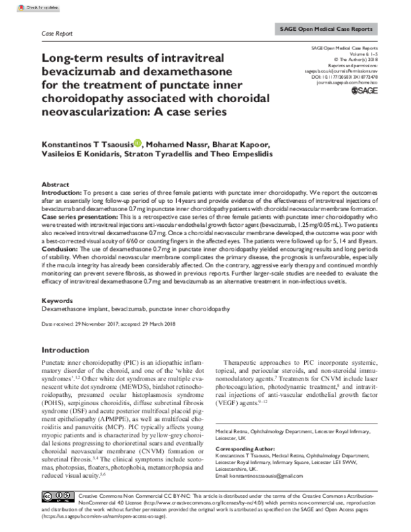 (PDF) Long – term results of intravitreal bevacizumab (Avastin ...