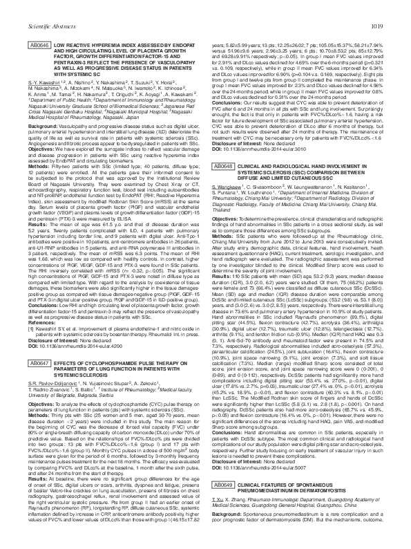 (PDF) AB0648 Clinical and Radiological Hand Involvement in Systemic ...
