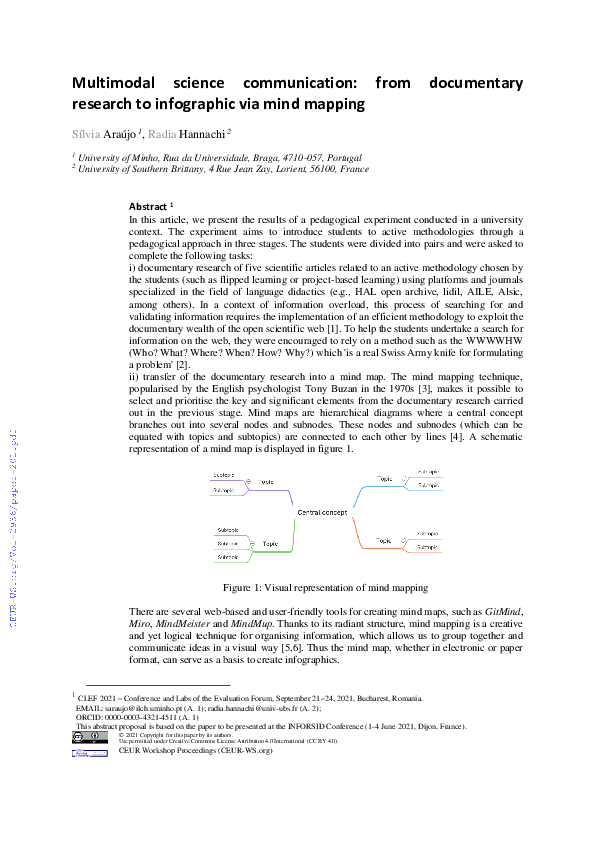 (PDF) Multimodal science communication: from documentary research to ...