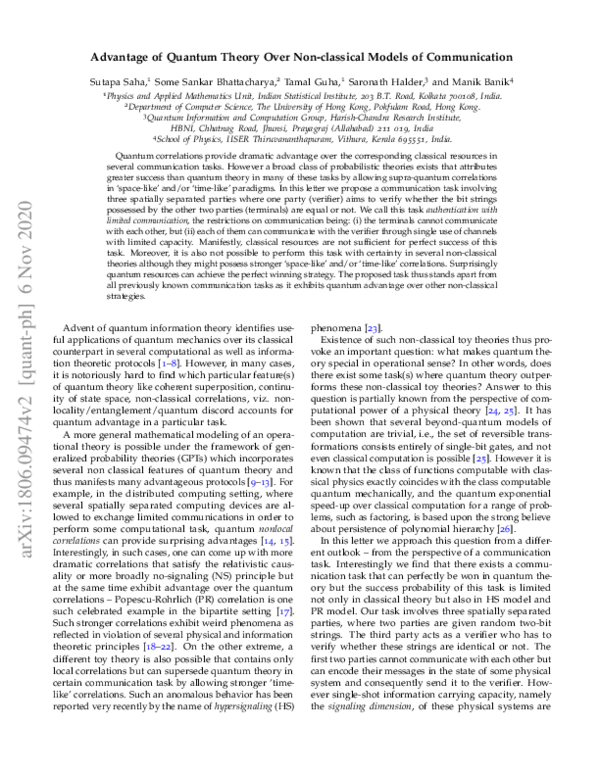 (PDF) Supremacy of quantum theory over supra-quantum models of ...