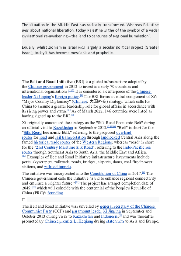 (DOC) Belt and road initative