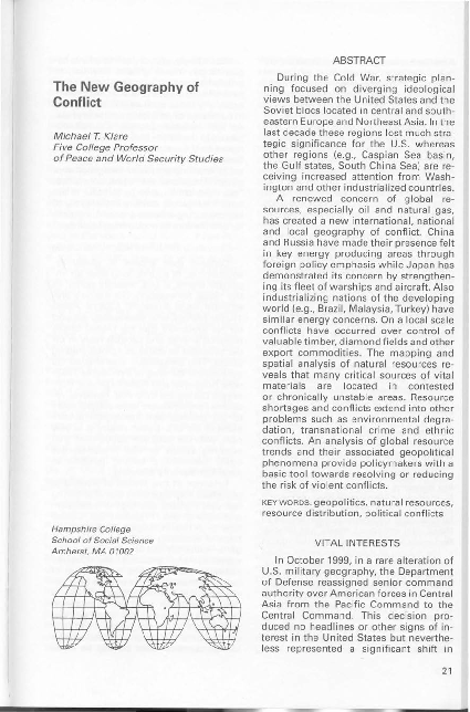 (PDF) The New Geography of Conflict