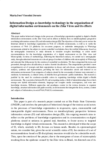 (PDF) Information Design as knowledge technology in the organization of ...