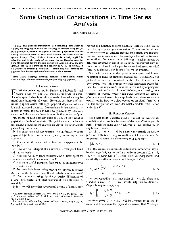 (PDF) Some Graphical Considerations in Time Series Analysis