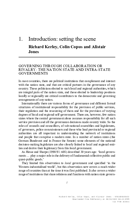 (PDF) Introduction: setting the scene