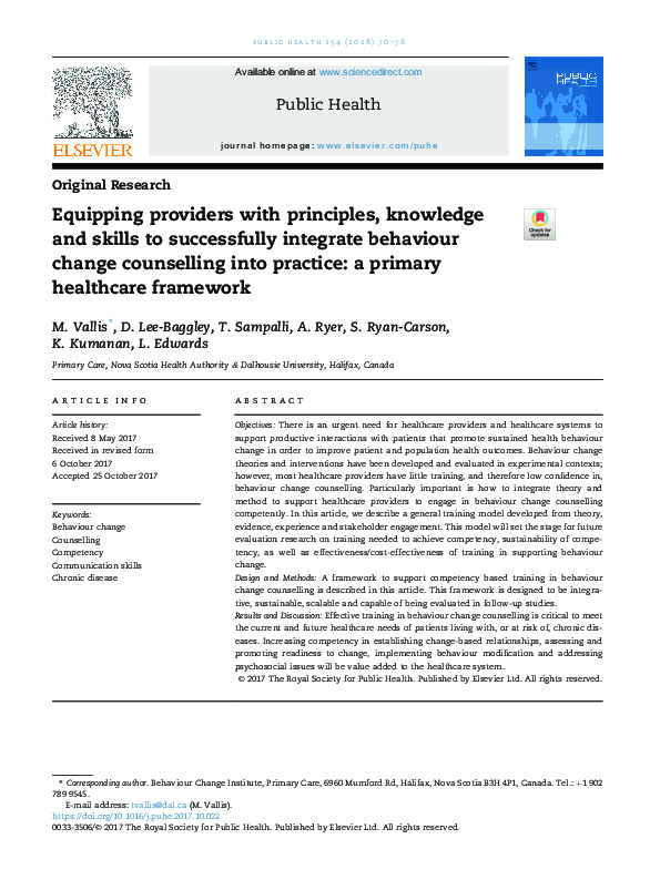 (PDF) Equipping providers with principles, knowledge and skills to successfully integrate ...