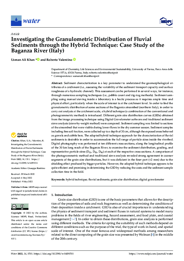 (PDF) Investigating the Granulometric Distribution of Fluvial Sediments ...