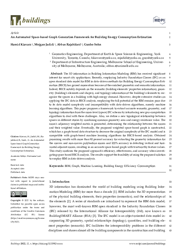 (PDF) An Automated Space-based Graph Generation Framework for Building Energy Consumption Estimation