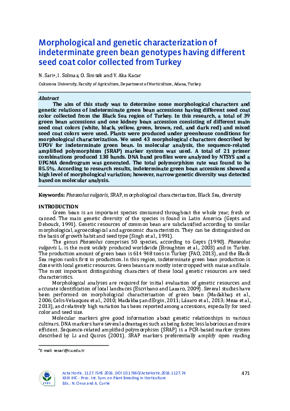 (PDF) Morphological and genetic characterization of the invasive rayed ...