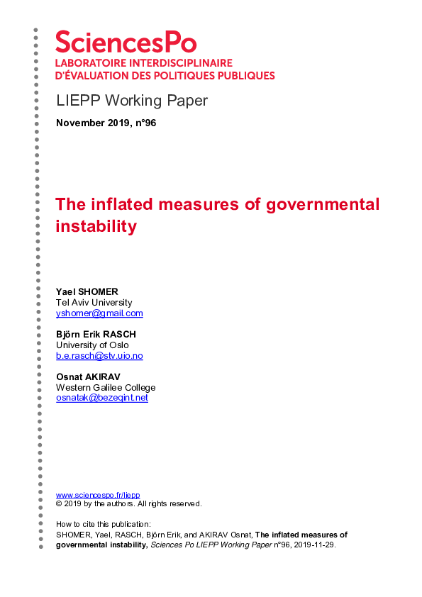 (PDF) The inflated measures of governmental instability | Bjorn Erik ...