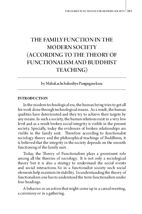 (PDF) THE FAMILY FUNCTION IN THE MODERN SOCIETY (ACCORDING TO THE ...