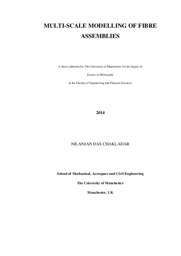 (PDF) Multi-scale modelling of fibre assemblies