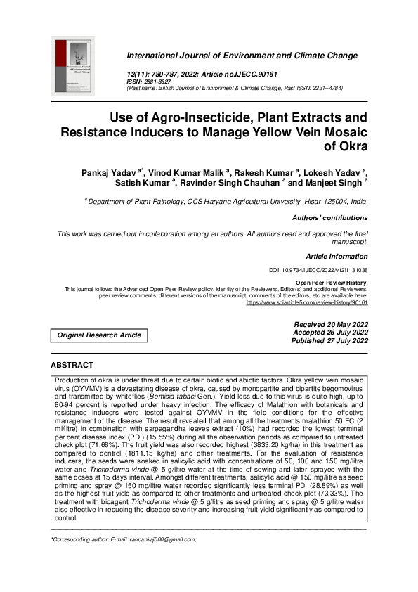 (PDF) Use of Agro-Insecticide, Plant Extracts and Resistance Inducers ...