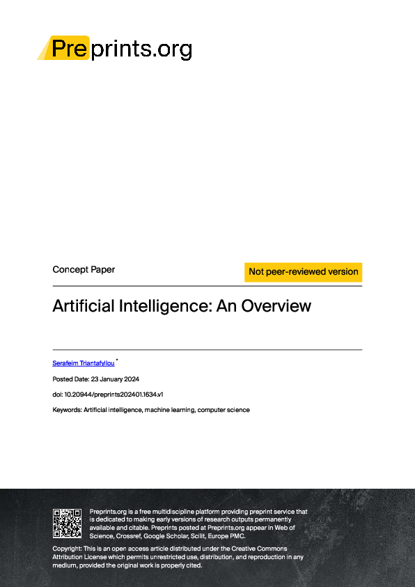 (PDF) Artificial Intelligence: An Overview