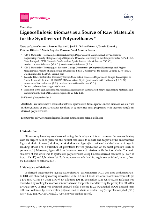(PDF) Lignocellulosic Biomass as a Source of Raw Materials for the ...